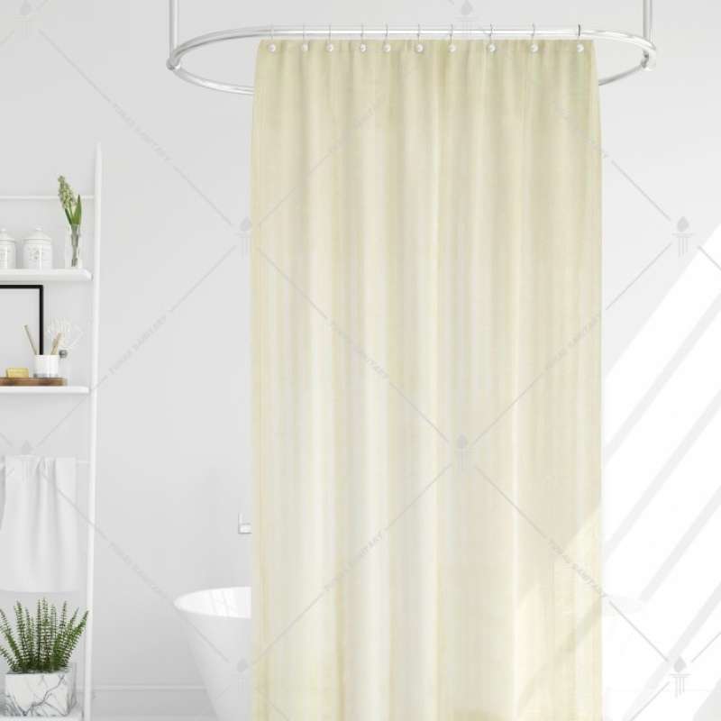 Jual Shower Curtain 180 X 200 Cm Tirai Kamar Mandi /tirai Hordeng Creme ...