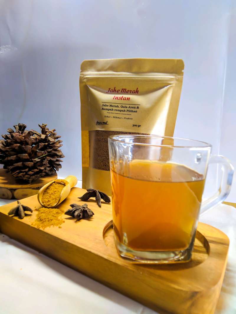 Promo Minuman Rempah Herbal Jahe Merah Bubuk Instan Dengan Rempah ...
