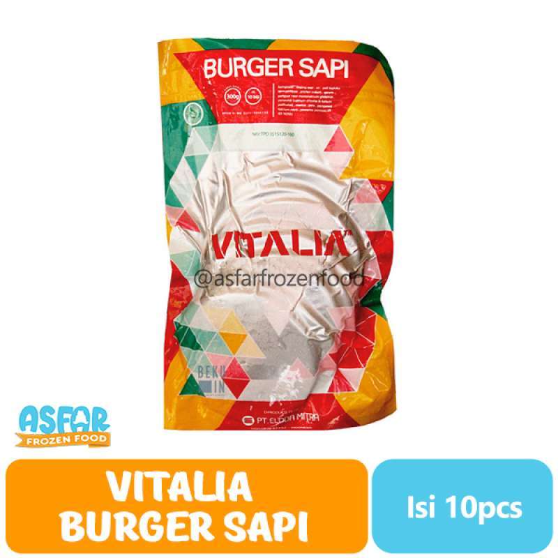 Jual Vitalia Burger Sapi isi 10 pcs di Seller Asfar Shop - Mustika Jaya ...