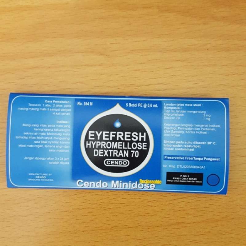 Jual Cendo Eyefresh Minidose - Hypromellose & Dextran 70 Di Seller ...