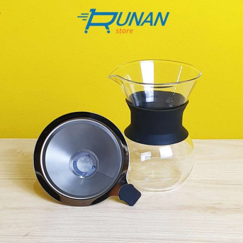 Promo V60 Set Gelas Hand Drip Pour Over Coffee Stainless Filter Kopi ...