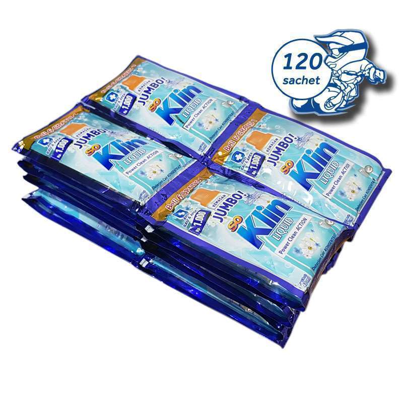 Promo So Klin Liquid Jumbo Power Clean Action [48mL x 120 sachet | 1 ...