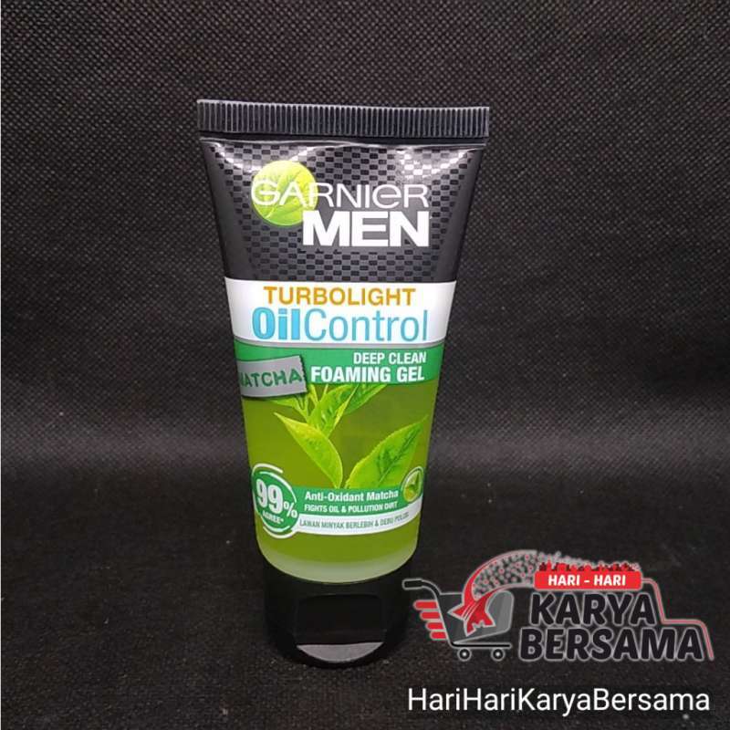 Jual Garnier Men Turbo Light Oil Control Deep Clean Foaming Gel Matcha ...