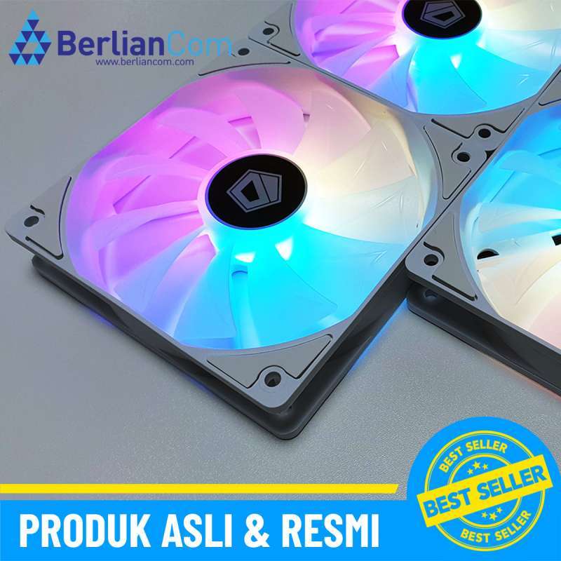 Jual ID-COOLING XF-12025 ARGB TRIO SNOW 120mm Addressable LED Sync PWM Fan di Seller BerlianCom ...
