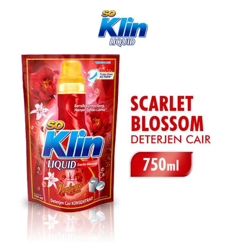 Jual Bandung - SO KLIN Liquid Detergent Scarlet Blossom Perfume Pouch ...