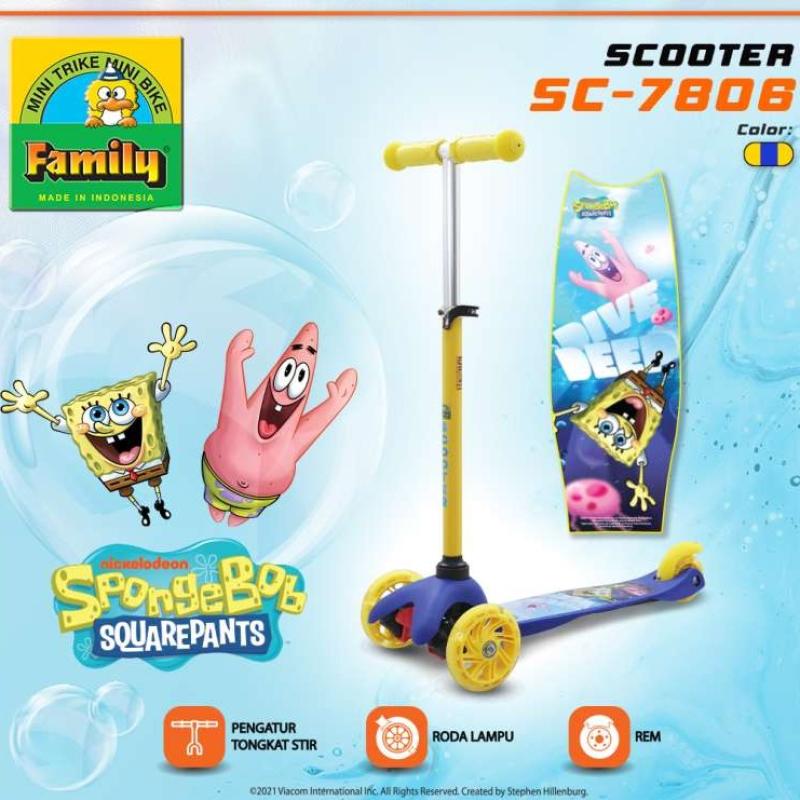 Promo Scooter Anak by Family Special Edition Nickelodeon SC-7806 ...