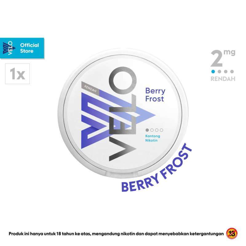 Jual Velo Berry Frost 2mg Kantong Nikotin Di Seller Velo (expired ...