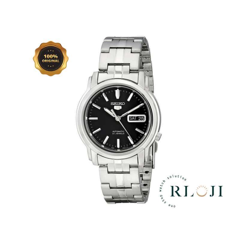 Promo SEIKO 5 SNKK71 SNKK71K1 Jam Tangan Automatic Pria Original Black ...