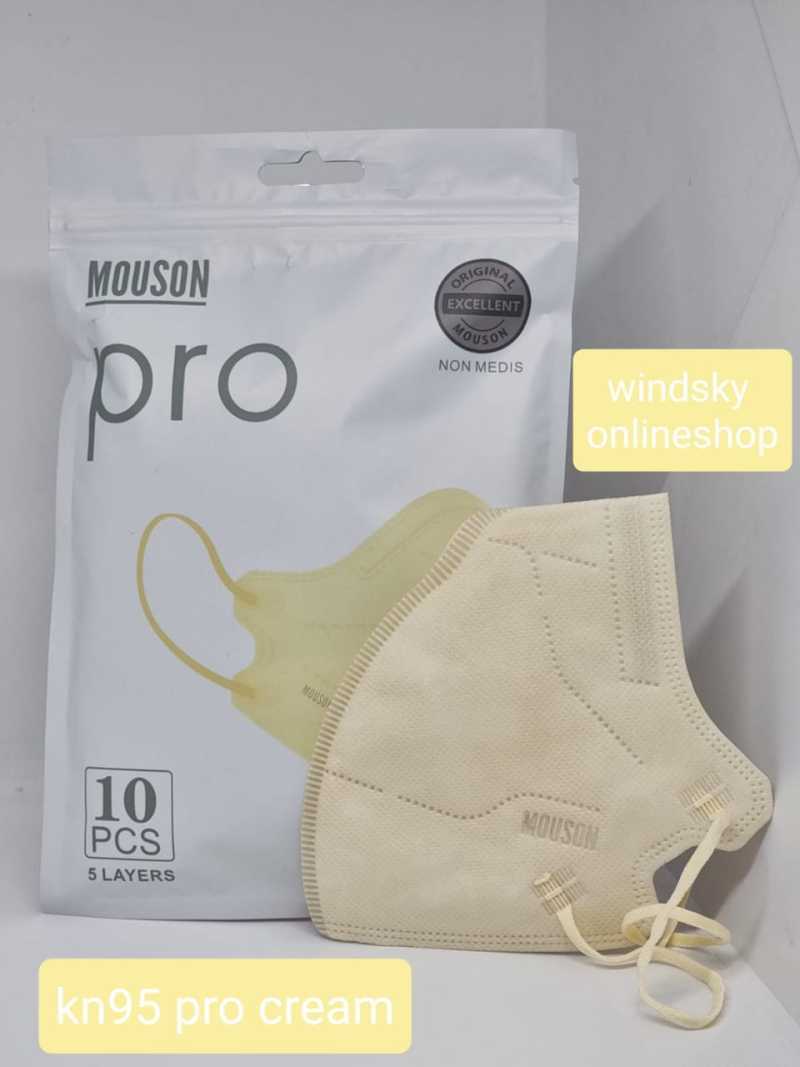 Jual Masker Mouson KN95 Pro-Cream di Seller Windsky OnlIneshop ...