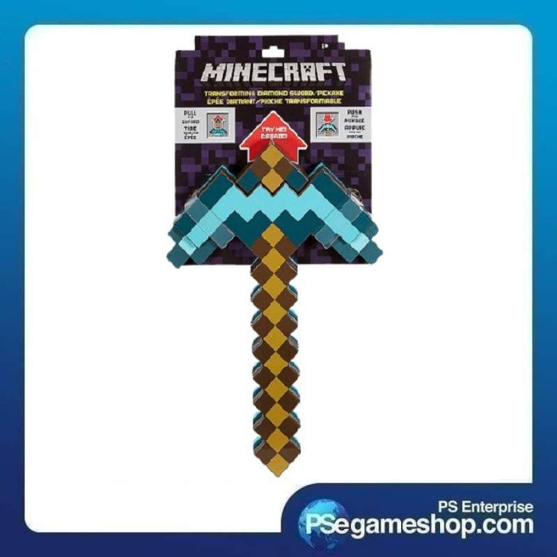Promo Minecraft Transforming Sword/Pickaxe Toys Diskon 3% di Seller ...