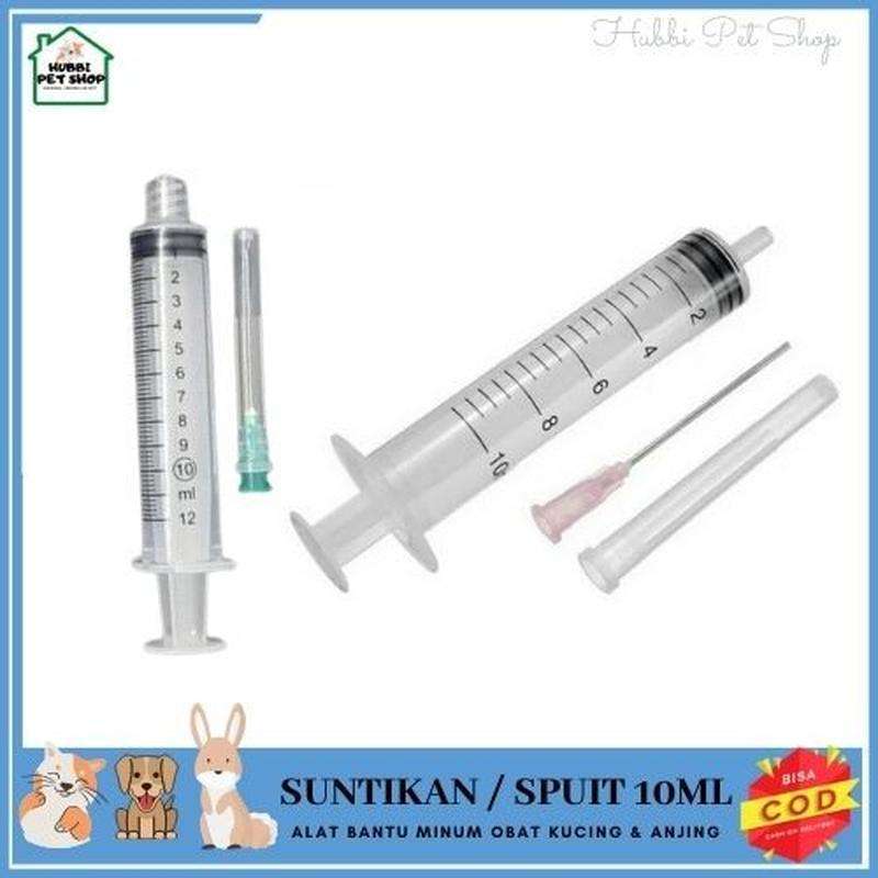 Promo Jarum Suntik Hewan 10Ml Suntikan Spuit Hewan Ajning Dan Kucing ...