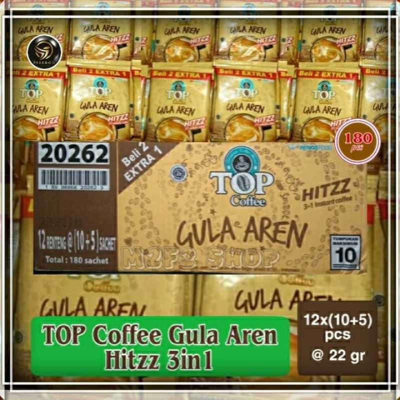 Promo Kopi TOP Gula Aren Hitzz 3in1 Kopi Instan Sachet - 22 gr (Kemasan ...