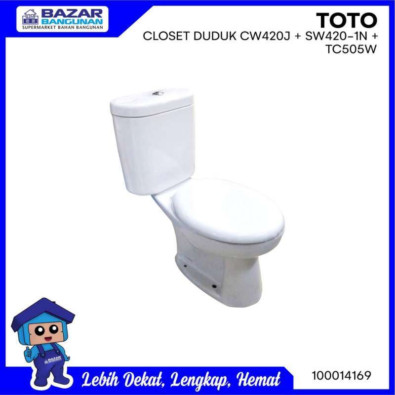 Jual TOTO CW420J + SW420 + TC505W WHITE COMP SET (Jabodetabek) di ...
