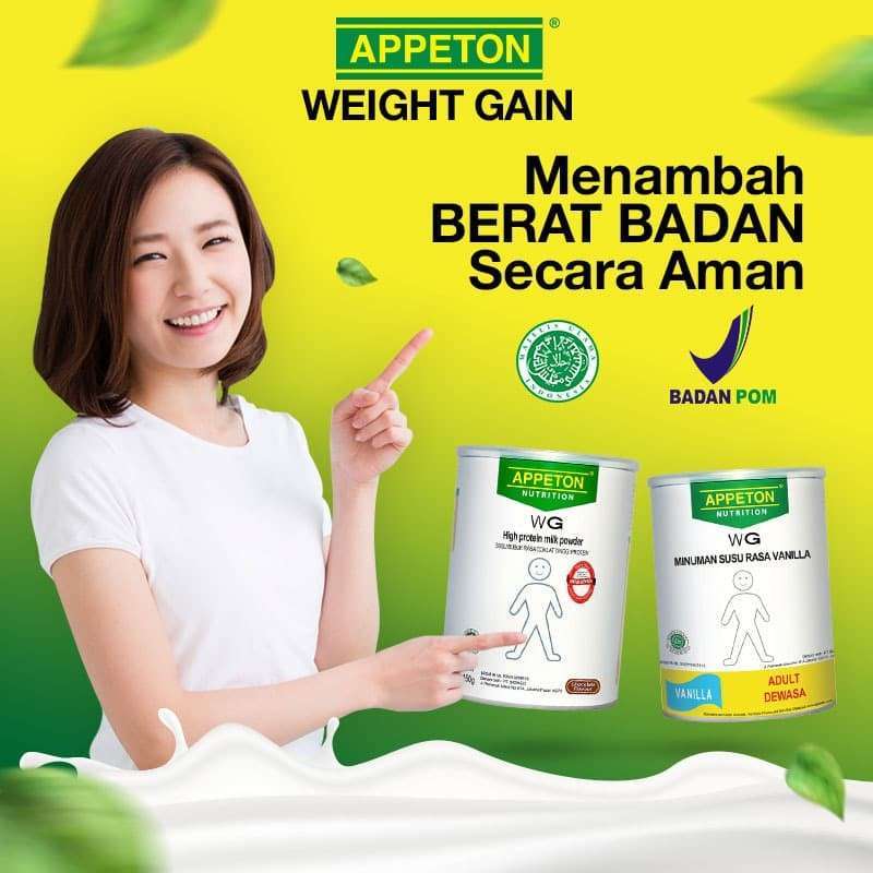 Jual Appeton Weight Gain Adult Vanilla 450gr - Susu Gemuk Badan - Susu ...