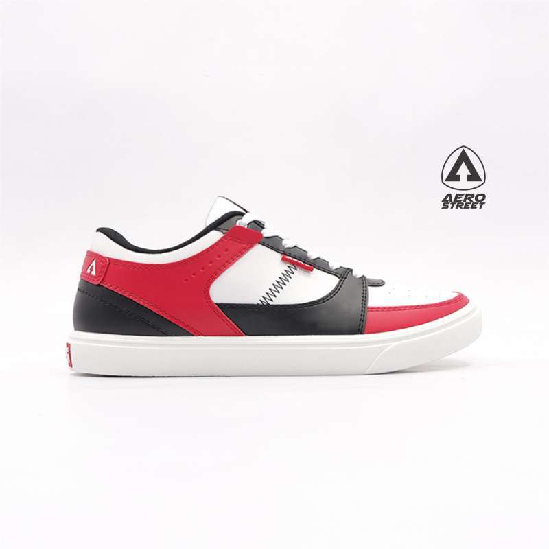 Jual Aerostreet 36-45 Hoops Low Merah Hitam - Sepatu Sneakers Casual ...
