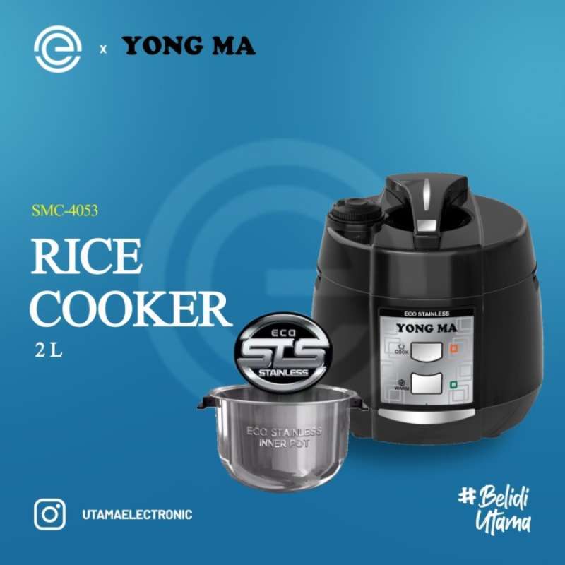 Promo YONGMA Magic Com Stainless 2 Liter - SMC4053 Diskon 9% di Seller ...