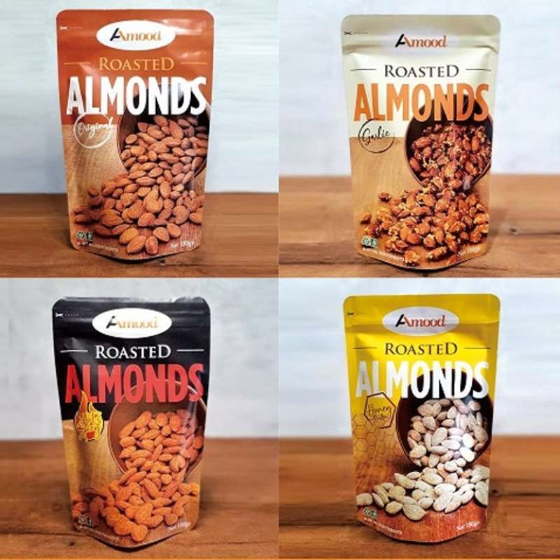 Jual Almond Panggang Amood 150 gram Paket Kumplit 4 Varian Rasa di ...