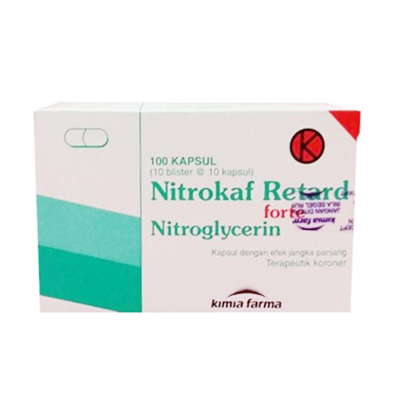 Promo Kimia Farma Nitrokaf Retard Forte Obat Kesehatan [5 Mg/ 10 Kapsul ...