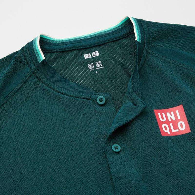 Jual Uniqlo Polo Shirt Roger Federer Doha 2021 Tennis Baju Tenis ...