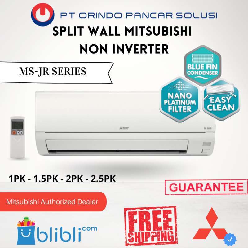 Jual AC 1,5 PK NON-INVERTER MITSUBISHI JR SERIES (MS-JR13VF-NE1) di ...