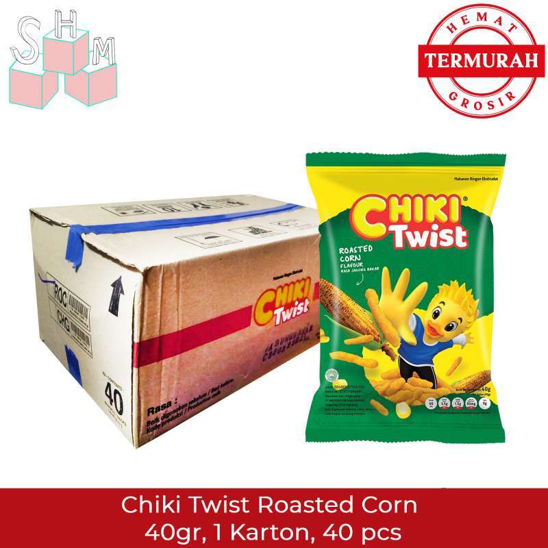 Jual Chiki Twist Roasted Corn 40gr - 1 Karton, 40 Pcs Di Seller Super ...
