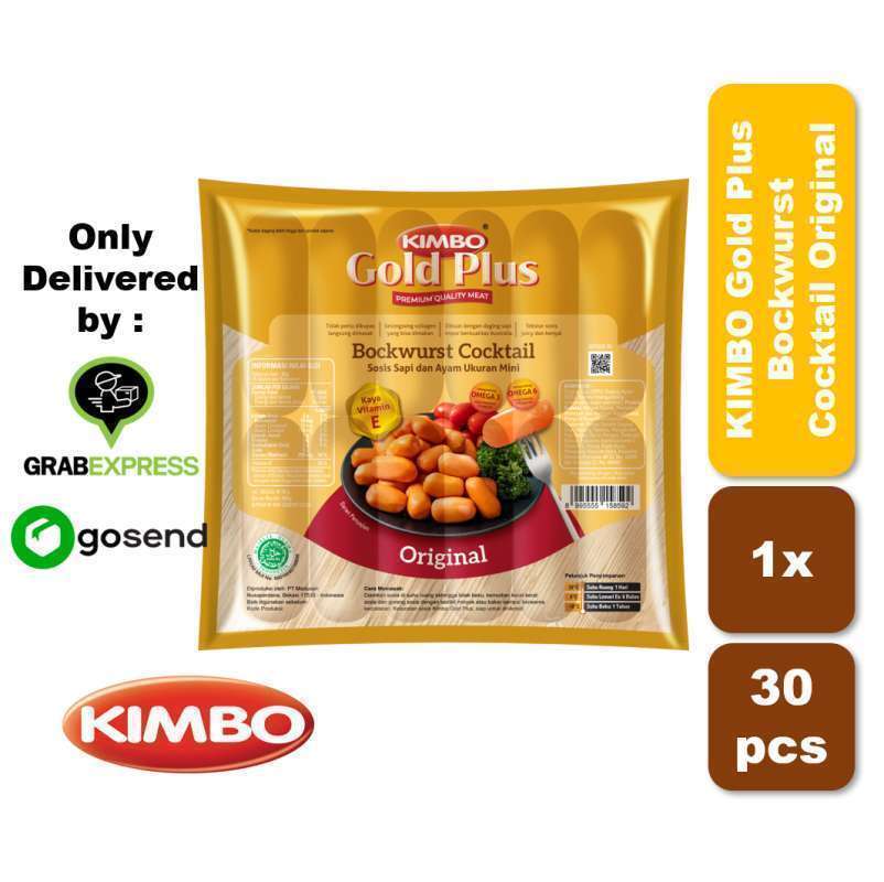 Jual WHS - KIMBO Gold Plus Bockwurst Cocktail Original30 di Seller ...