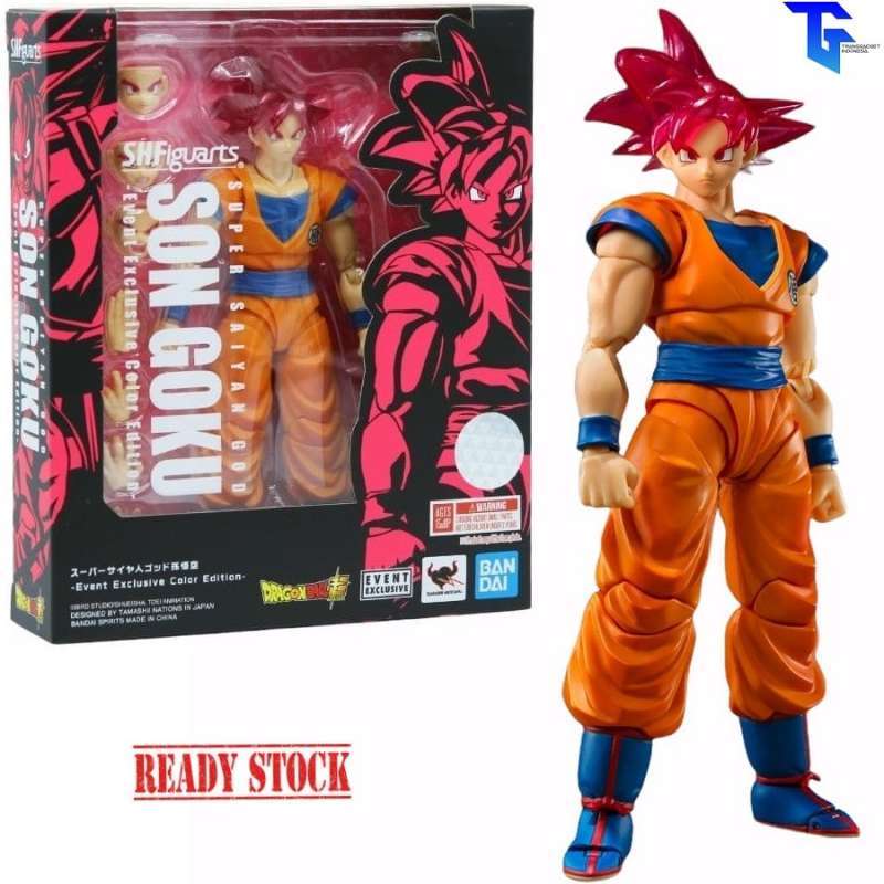 Jual Bandai SHF Dragon Ball Super Saiyan GOD Son Goku Event Exclusive ...