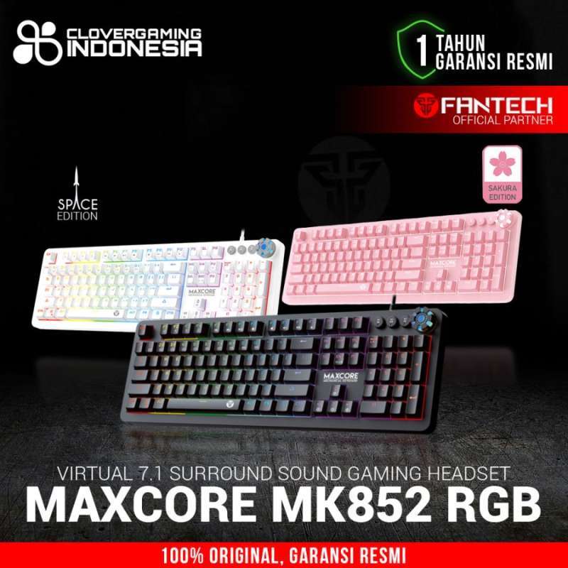Jual FANTECH Gaming MK852 MAX Core Black White - Mechanical Gaming ...