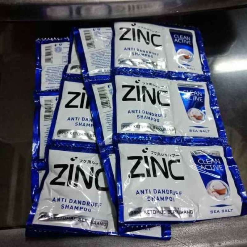 Jual Shampoo Zinc Biru Anti Ketombe Sampo Zinc Renceng 12pcs di Seller ...