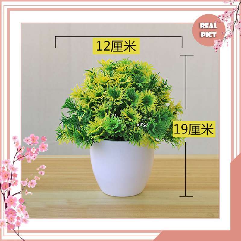 Promo UNICO PBP25 Bunga Tason Tanaman Plastik Pot Bunga Artificial Daun ...