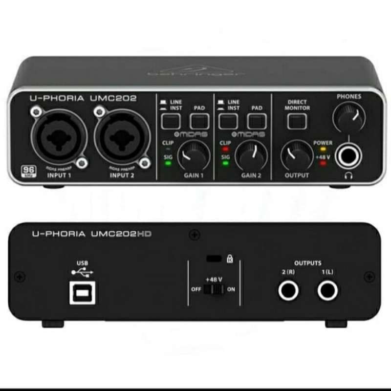 Jual RECOMMENDED BEHRINGER SOUNDCARD UMC-202HD / UMC 202HD / UMC202HD ...