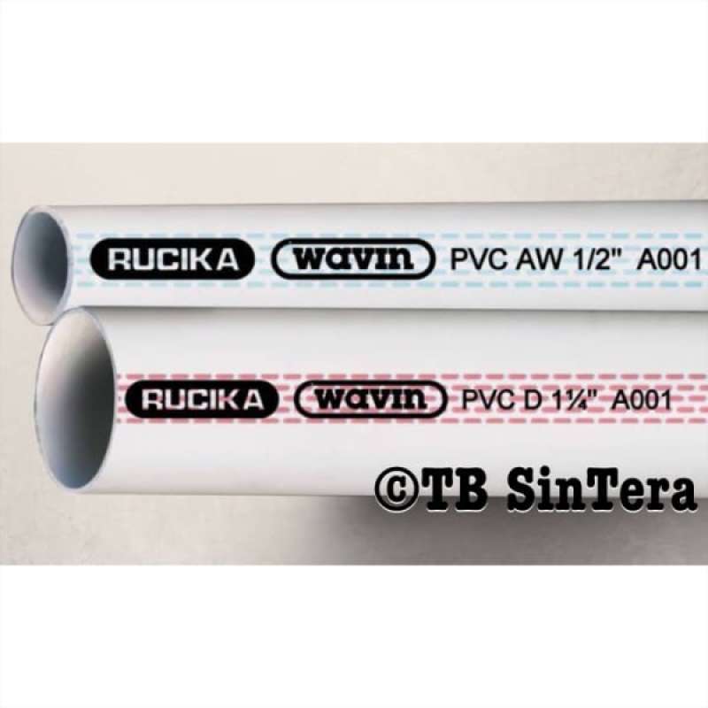 Jual Jual Pipa PVC 12 inch AW Putih Rucika Wavin per Batang Murah di ...