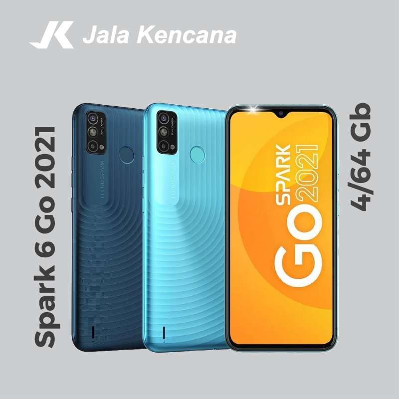 Jual Tecno Spark 6 Go 2021 Smartphone 4/64 GB [4 GB/ 64 GB] - Galaxy ...