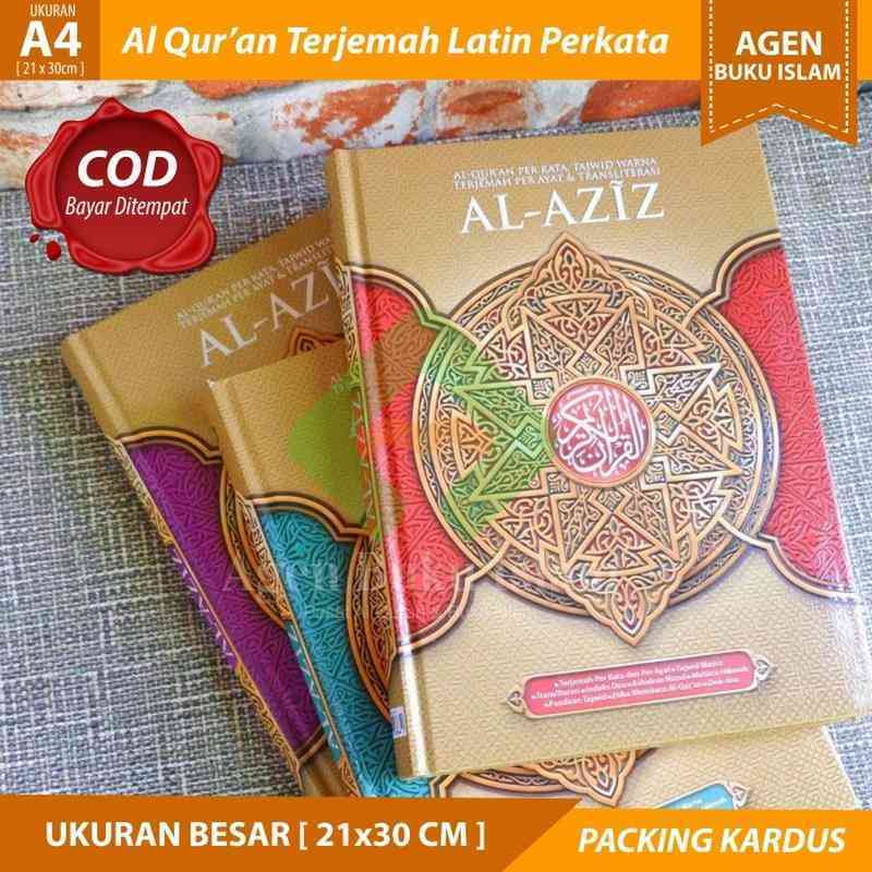 Jual Al Quran Al Aziz A4 Mushaf Terjemah Perkata dan Transliterasi Latin Tajwid Warna Ukuran ...