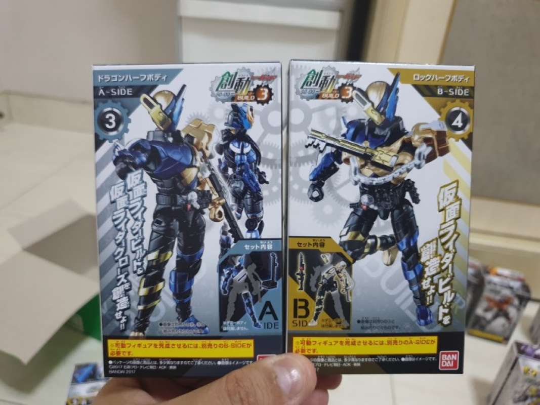 Jual Set Shodo Sodo Build 3 Kamen Rider Build Dragon Lock Ori Murah di ...