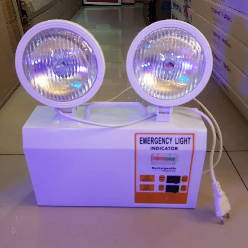 Jual Lampu Emergency LED 2 Mata Dinding Tembok Mata kucing LED 2x3w2 ...