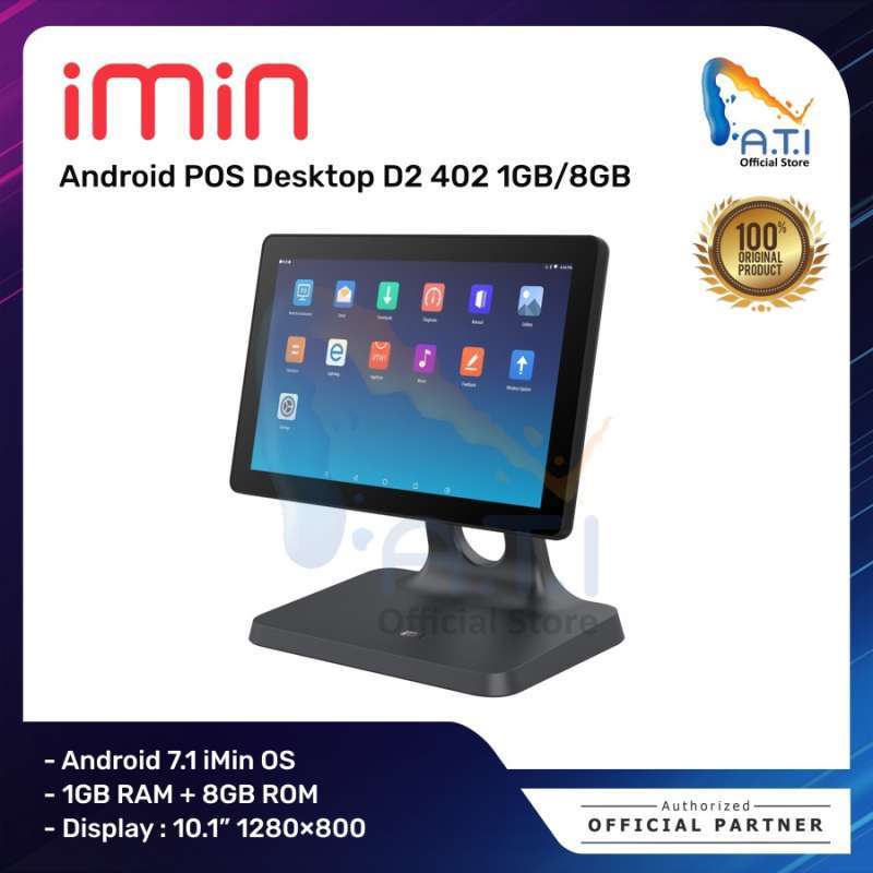Jual IMIN Android POS Desktop D2 402 1GB/8GB Mesin Kasir Android 7.1 10 ...