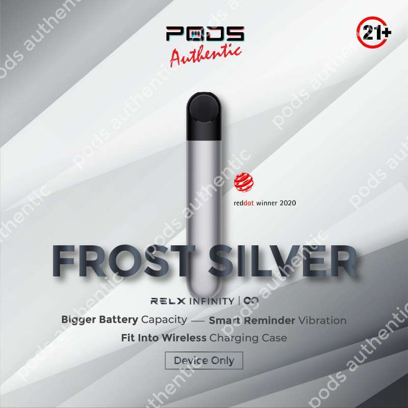 Jual RELX Infinity Device Silver / Frost Silver di Seller PODS ...