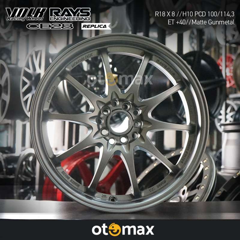 Jual Velg Mobil Volk Rays Ce28 Ring 18 Matt Gunmetal Di Seller Otomax ...