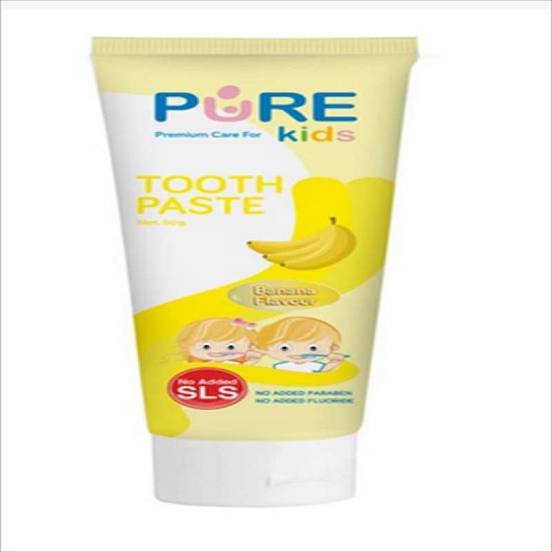 Promo PURE KIDS Toothpaste Banana Strawberry Flavour 50g - BANANA ...