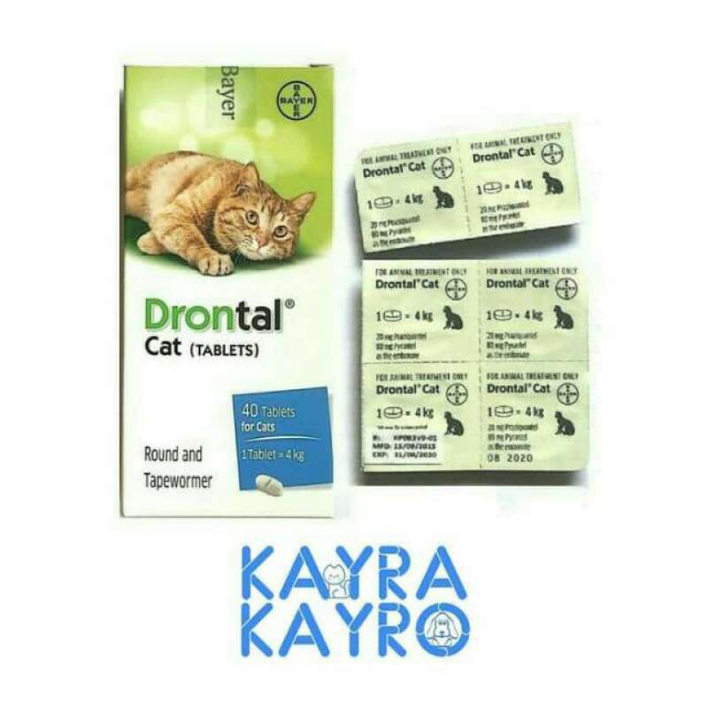 Jual Drontal for Cat 1 Tablet - Obat Cacing Kucing di Seller Kayra ...