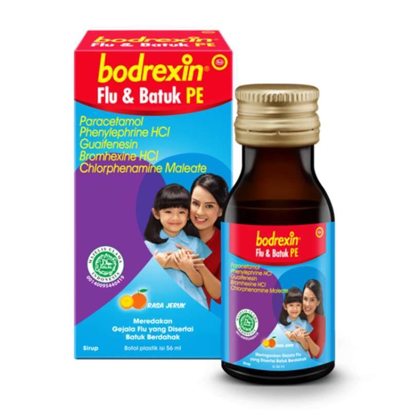 Promo BODREXIN DEMAM FLU & BATUK PE TIDAK BERDAHAK SIRUP OBAT DEMAM ...