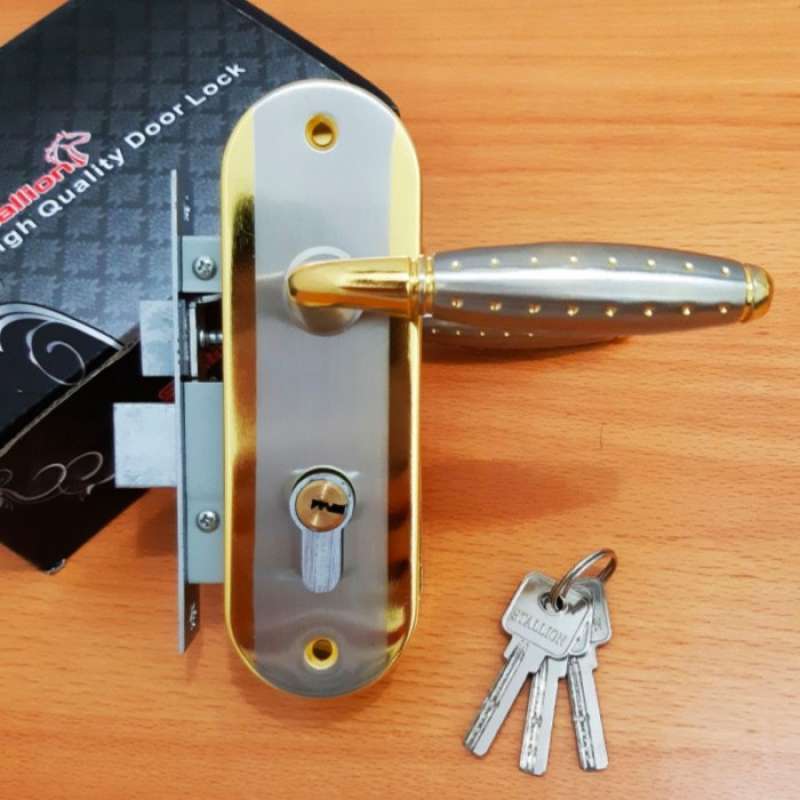 Jual Handle Pintu / Kunci Pintu Ukuran Kecil 11 + 1 Set Kunci Di Seller ...