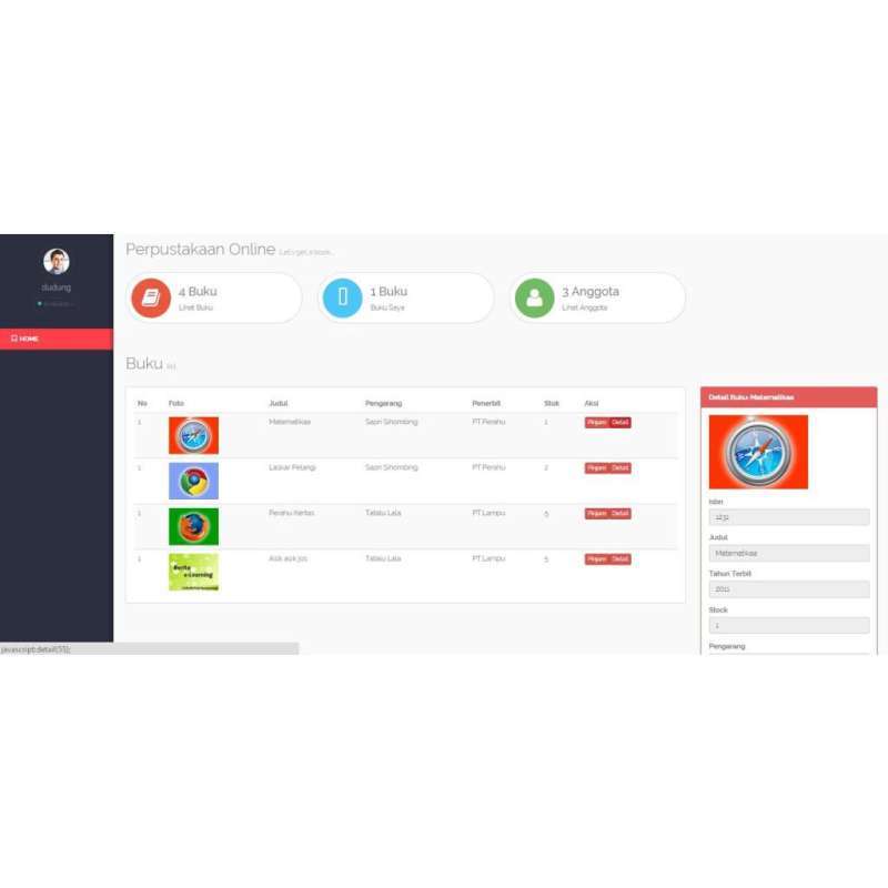 Jual Source Code Aplikasi Sistem Perpustakaan Berbasis Web Di Seller P-store Net - Karangsoko ...