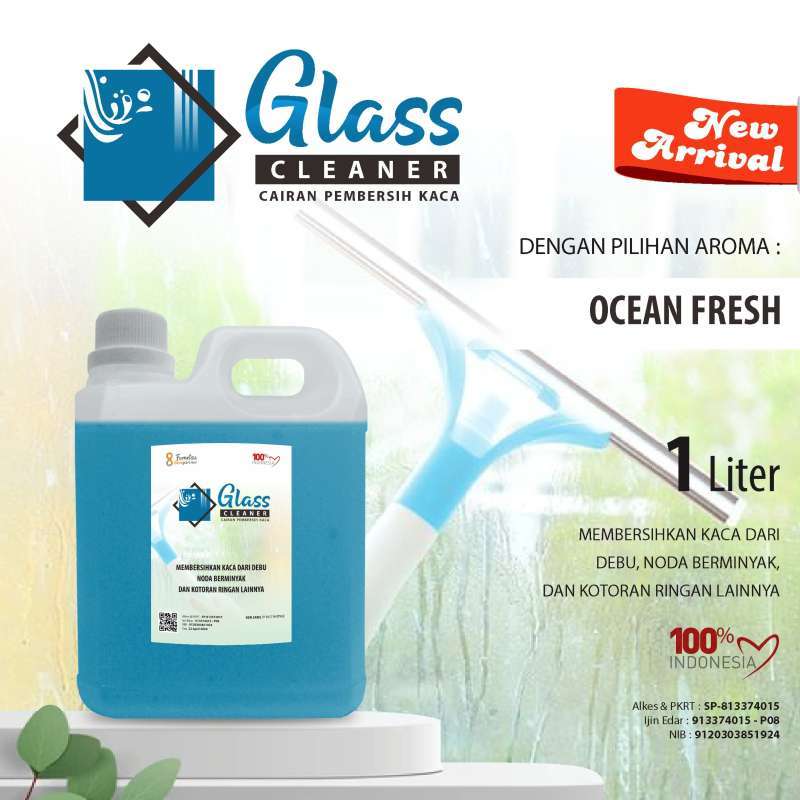 Jual Cairan Pembersih Kaca Glass Cleaner Aroma Segar Kemasan 1 Liter Jerigen - Ocean Di Seller ...