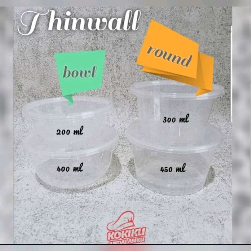 Jual Thinwall 400ml Bulat / Bowl KOKIKU di Seller Grosir Plastik ...