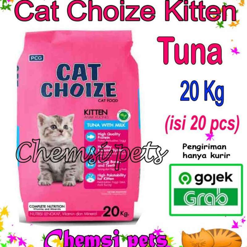 Jual Makanan Kucing Cat Choize Kitten 20 Kg Cat Food No Bolt - Pink di ...