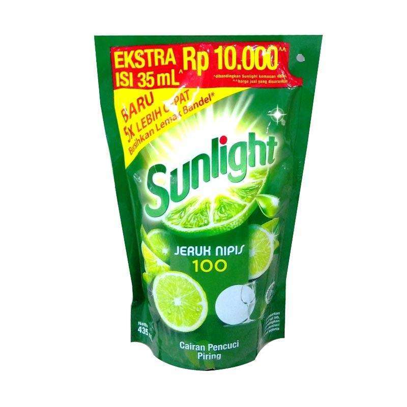 Jual SUNLIGHT Lime Pencuci Piring [435 mL/ Kemasan Pouch] di Seller ...