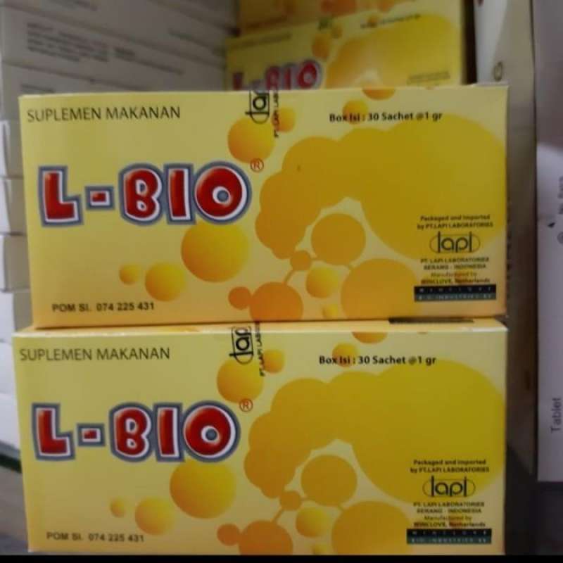 Jual L Bio Sachet @30 / Lbio Sachet / L-Bio Sachet Box @30 di Seller ...