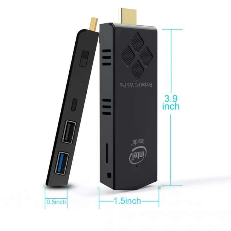 Jual T5 Mini Pc Stick Ram 4gb Rom 64gb Windows 10 - W5 Pro Upgraded ...